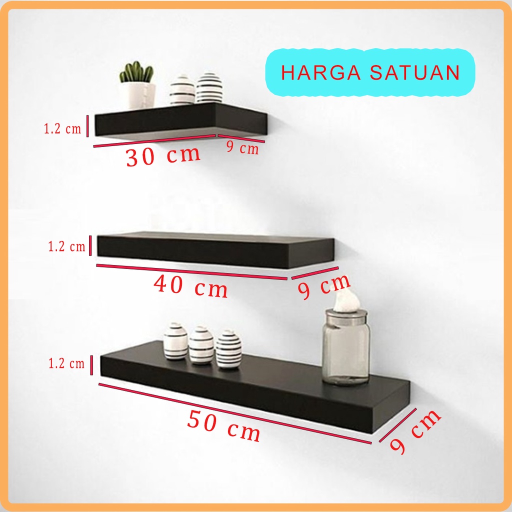 Jual RAK DINDING AMBALAN MINIMALIS DEKORASI DINDING KAMAR RUANG TAMU ...