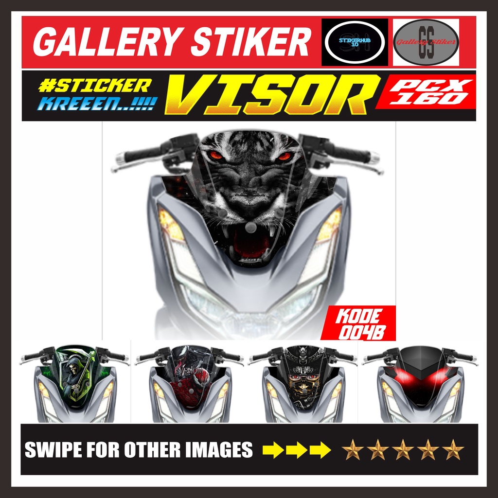 Jual Sticker Striping Visor All New Pcx 160 - decal pcx 160 bagian ...