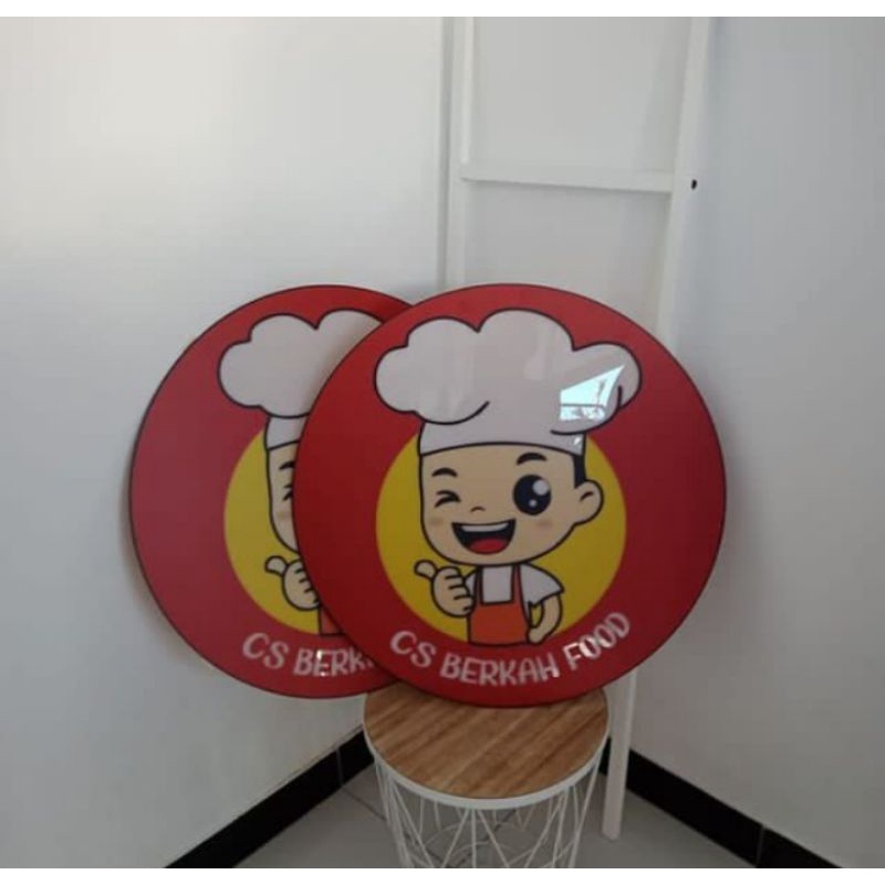 Jual NEON BOX BULAT 2 SISI UKURAN 50CM | Shopee Indonesia