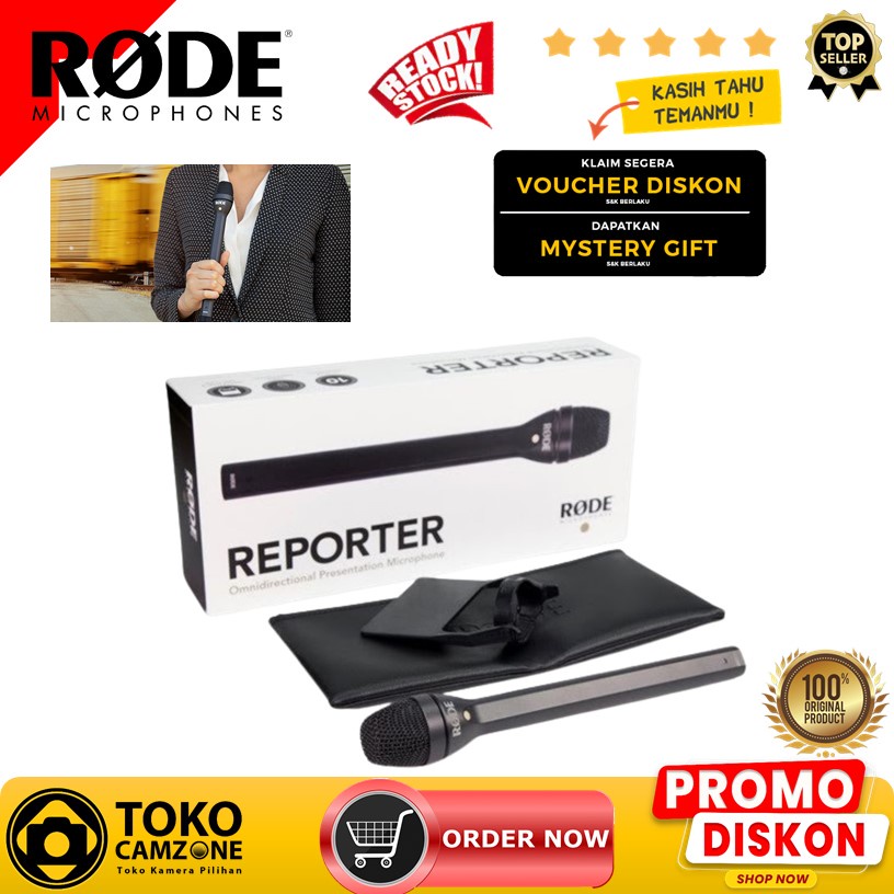 Jual Rode Reporter Omnidirectional Handheld Interview Microphone ...