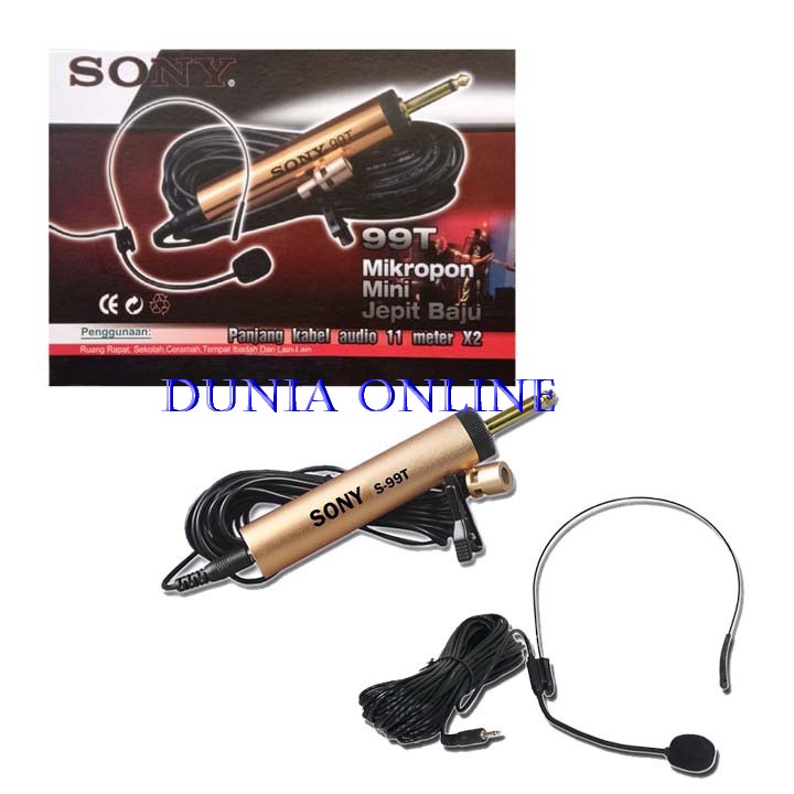 Jual mic jepit sony 99 T mic clip on sony mic kancing mic imam ...