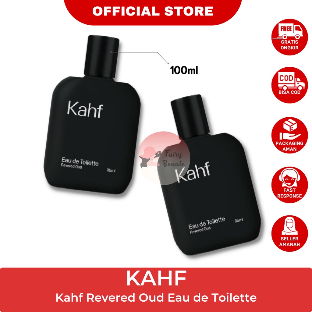 Jual Kahf Revered Oud Eau De Toilette 35 ml - Parfum Pria Wangi Tahan ...
