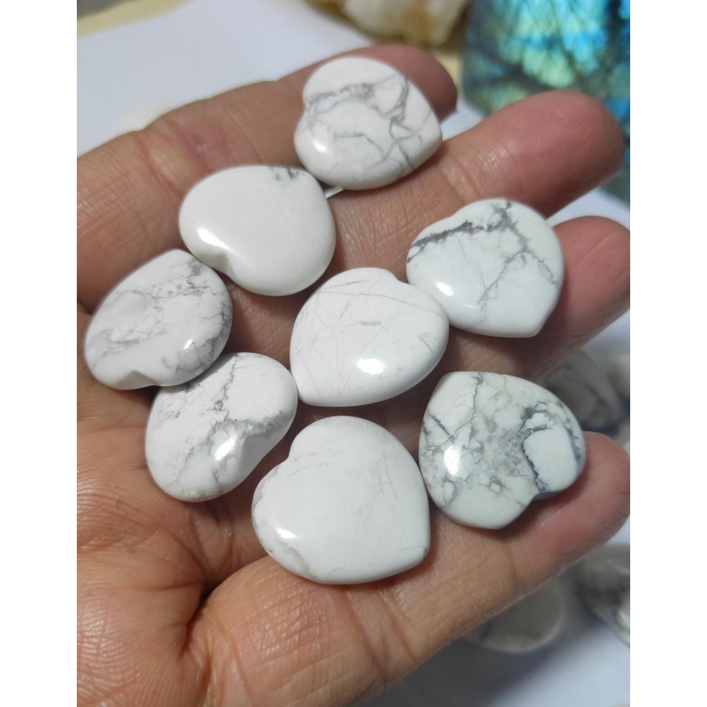 Jual Natural Howlite Heart 2 cm (Harga per pcs) | Shopee Indonesia