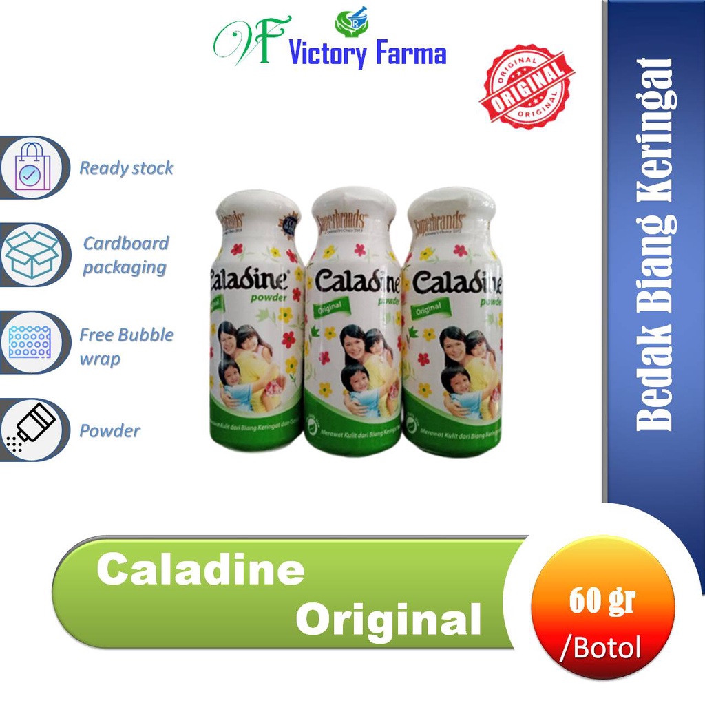 Jual Caladine Original Powder Botol @ 60 gr/ Bedak Biang Keringat ...