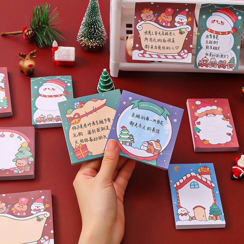Jual Stiker Note Natal / Memo Sticky Note Christmas - 50 Lembar ...
