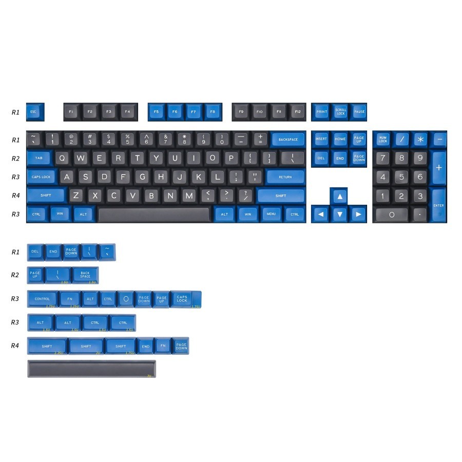 Jual MAXKEY BLUE & GRAY SA KEYCAPS SET | Shopee Indonesia