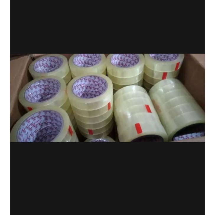 Jual Harga 6 Pcs Lakban / Isolatif Bening 24X90 ( 1 Inch ) Yard ...