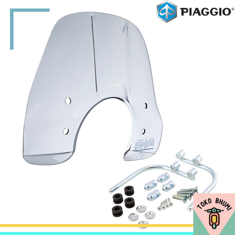 Jual JUAL FLYSCREEN PIAGGIO ORIGINAL INCLUDE MOUNTING MATERIAL UNTUK ...