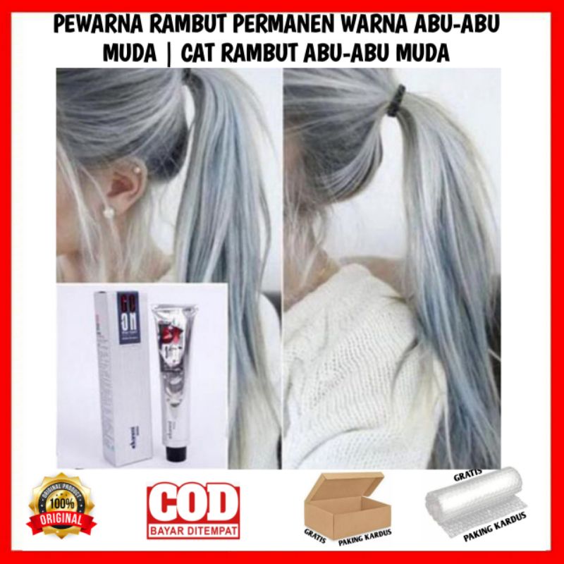 Jual PEWARNA RAMBUT PERMANEN WARNA ABU-ABU MUDA | CAT RAMBUT ABU-ABU ...