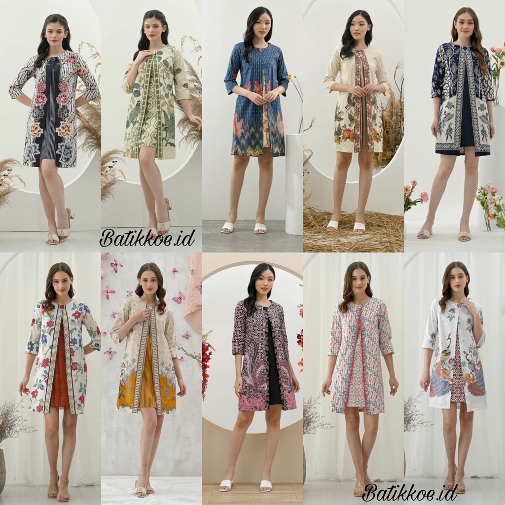 Jual 252 series (2) - Dress Batik Wanita / Terusan Batik Modern ...
