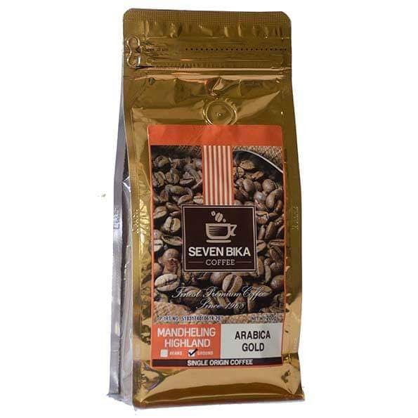 Jual KOPI SEVEN BIKA MANDHELING HIGHLAND ARABICA GOLD 200 GR (BUBUK ...