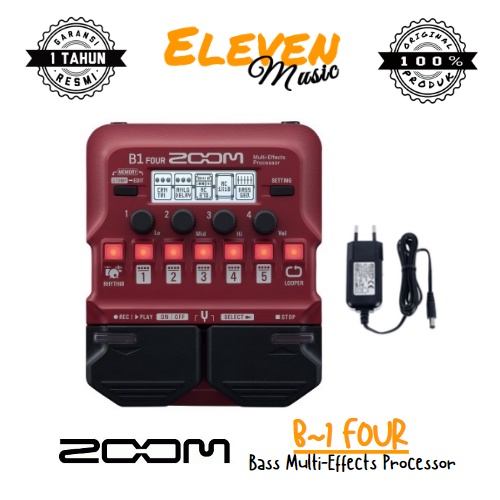 Jual Zoom B1 FOUR Bass Multi Effects Pedal Processor Original | Shopee ...