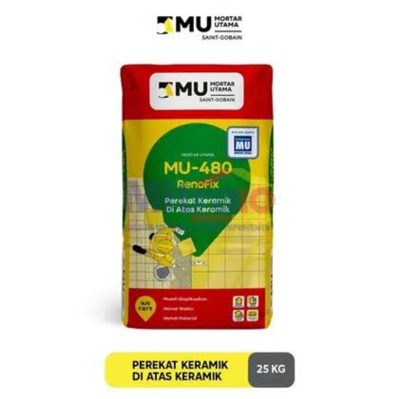 Jual MU 480 (Mortar Utama) SEMEN KERAMIK DIATAS KERAMIK | Shopee Indonesia