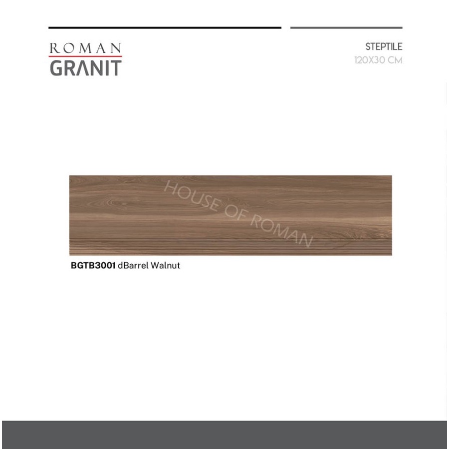 Jual ROMANGRANIT STEP TILE DBARREL WALNUT 120X30 BGTB3001 (ROMAN GRANIT ...