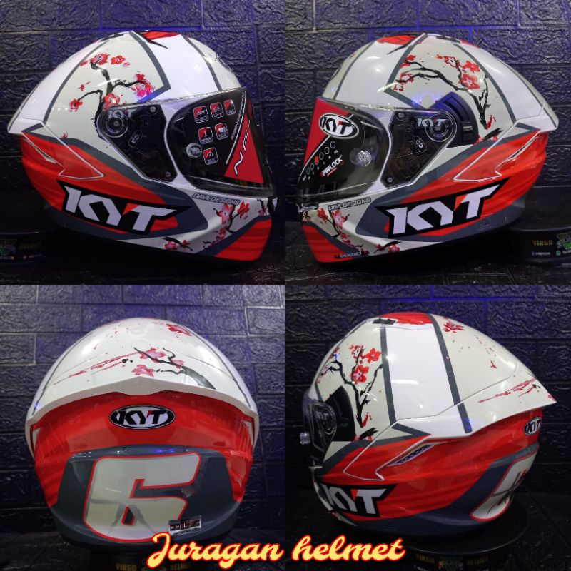 Jual HELM KYT NFR XAVI SAKURA DOUBLE VISOR TERMURAH | Shopee Indonesia