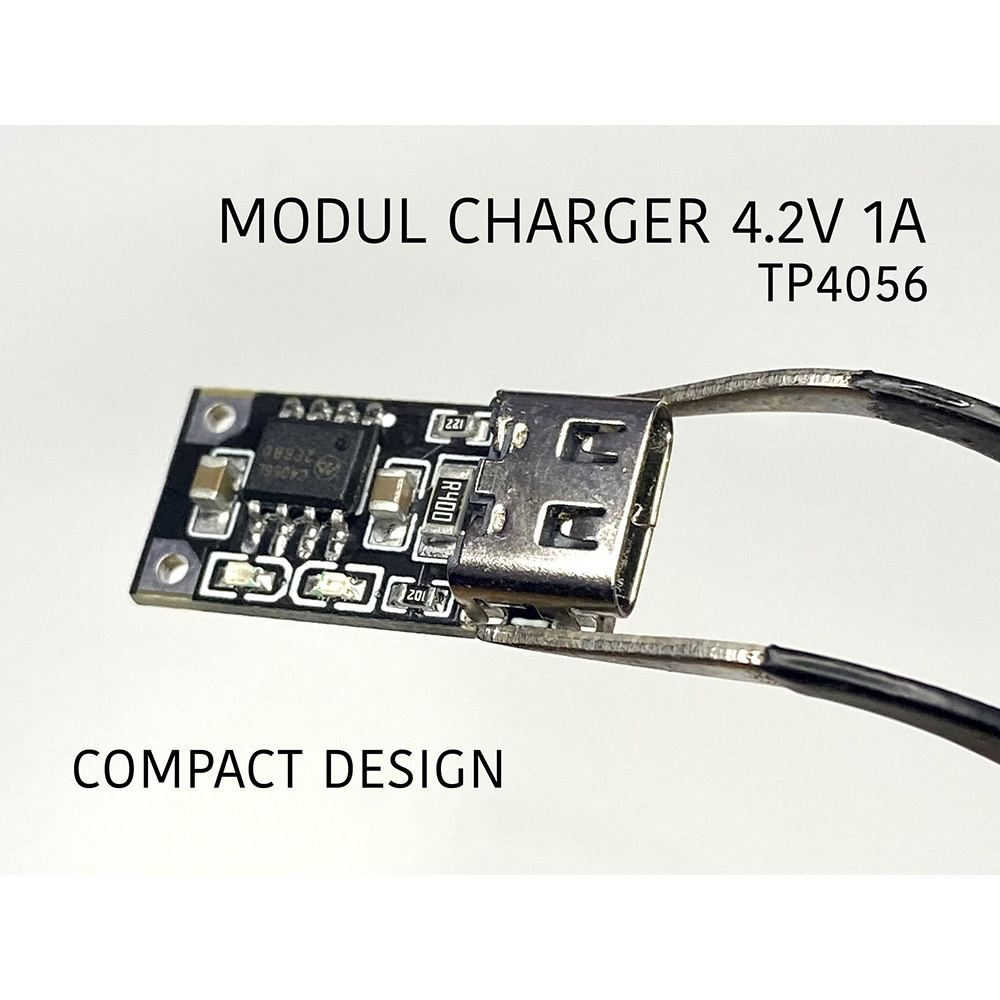 Jual Modul charger type c 1A 3.7V 4.2V TP4056 compact design | Shopee ...