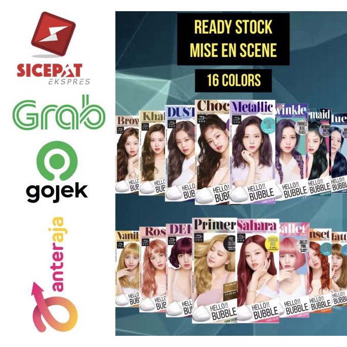Jual MISE EN SCENE - Hello Bubble Hair Color 100% Original | Shopee ...