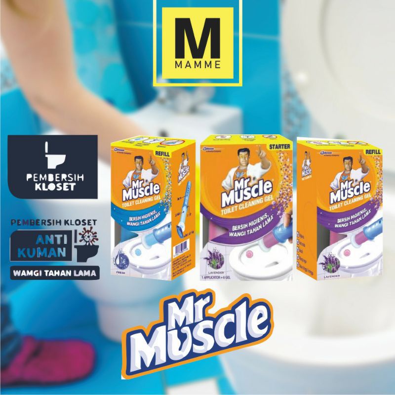 Jual MR. MUSCLE TOILET CLEANING GEL FRESH REFIL/pembersih toilet 36ML ...