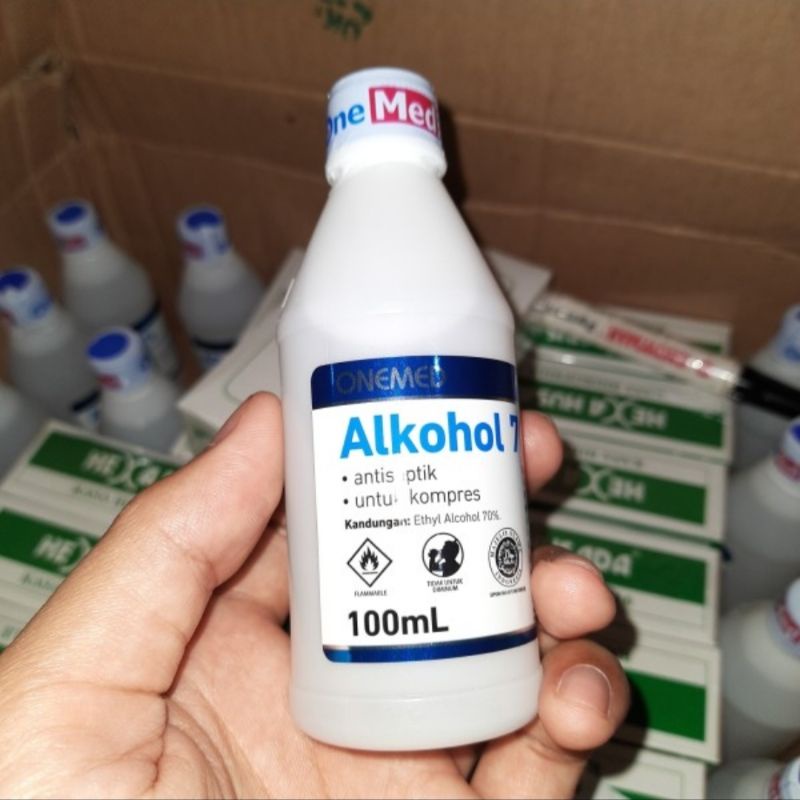 Jual Onemed alkohol 70% 100ml antiseptik original | Shopee Indonesia