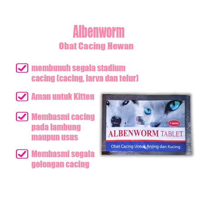 Jual ALBENWORM Tablet Raid All - Obat Cacing Untuk Kucing Dan Anjing ...