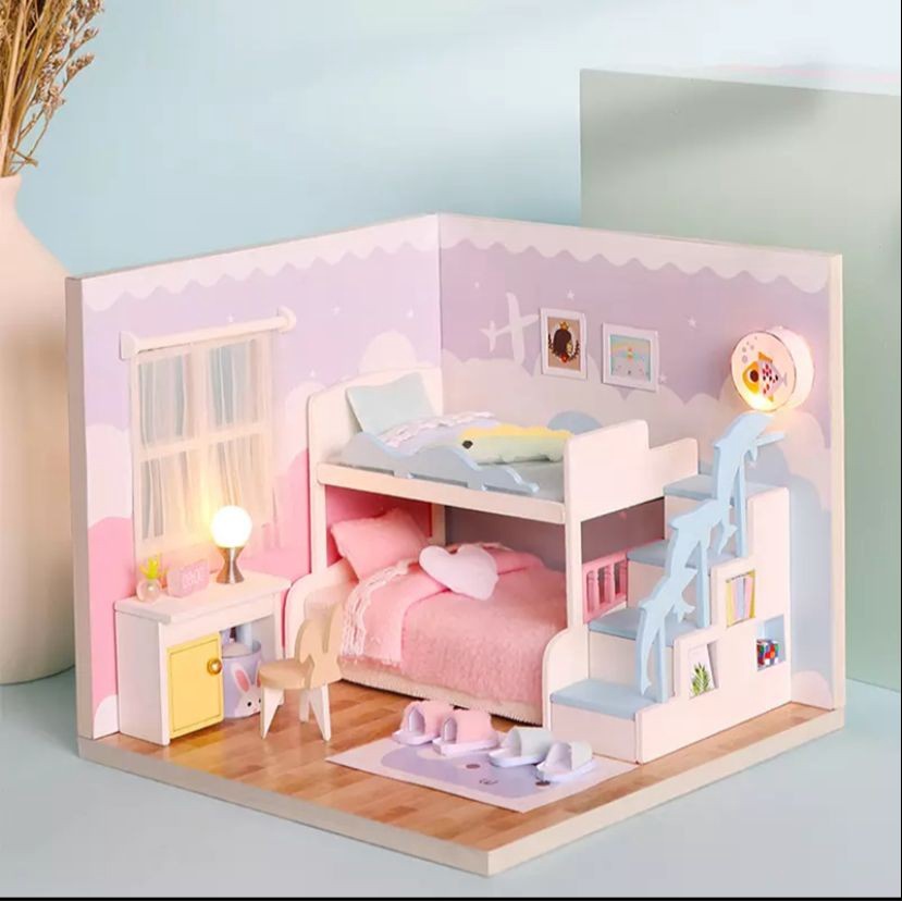 Jual DIY Miniatur Rumah DIY Miniature House Doll House Rakit Rumah ...