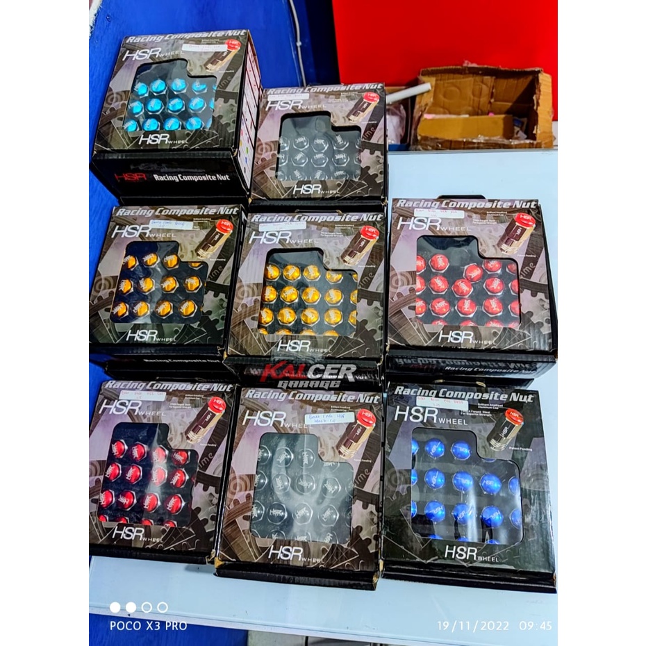 Jual Baut Roda / Baut Racing Baja 1Shet/24pcs Merk HSR WHEEL Ukuran 1,5 ...