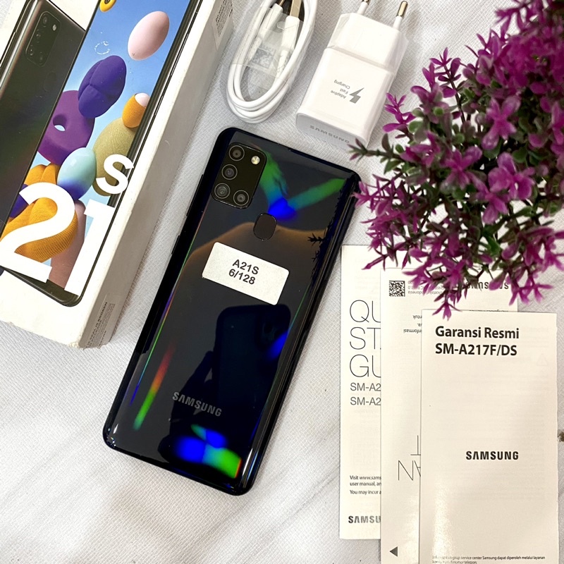 Jual Samsung A21s Ram 6 rom 128 Gb second mulus original fullset ...