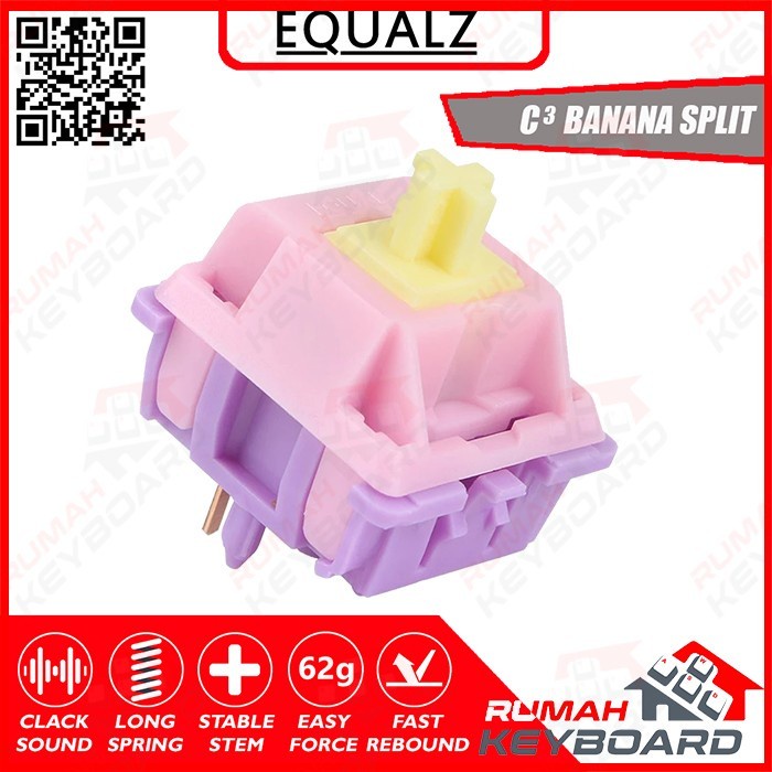 Jual SWITCH - EQUALZ - C3 - BANANA SPLIT - LINEAR - 5 PIN - 62g - PCB ...