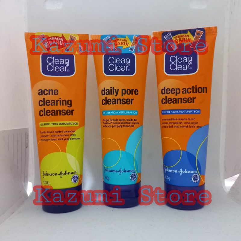 Jual Clean & Clear Facial wash 100g | Clean&Clear Facial wash 100g ...
