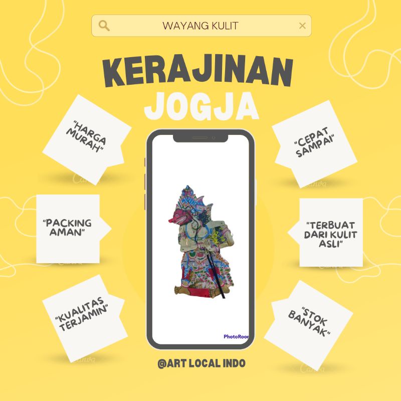 Jual wayang kulit buto raton standar dalang | Shopee Indonesia