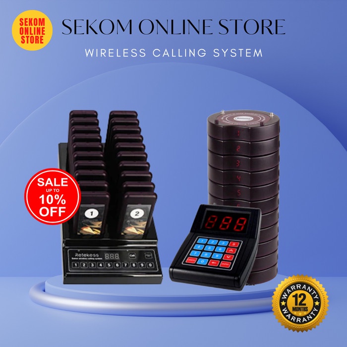 Jual KOLMI WIRELESS CALLING SYSTEM RESTAURANT PAGER CS100 *HARGA PROMO ...