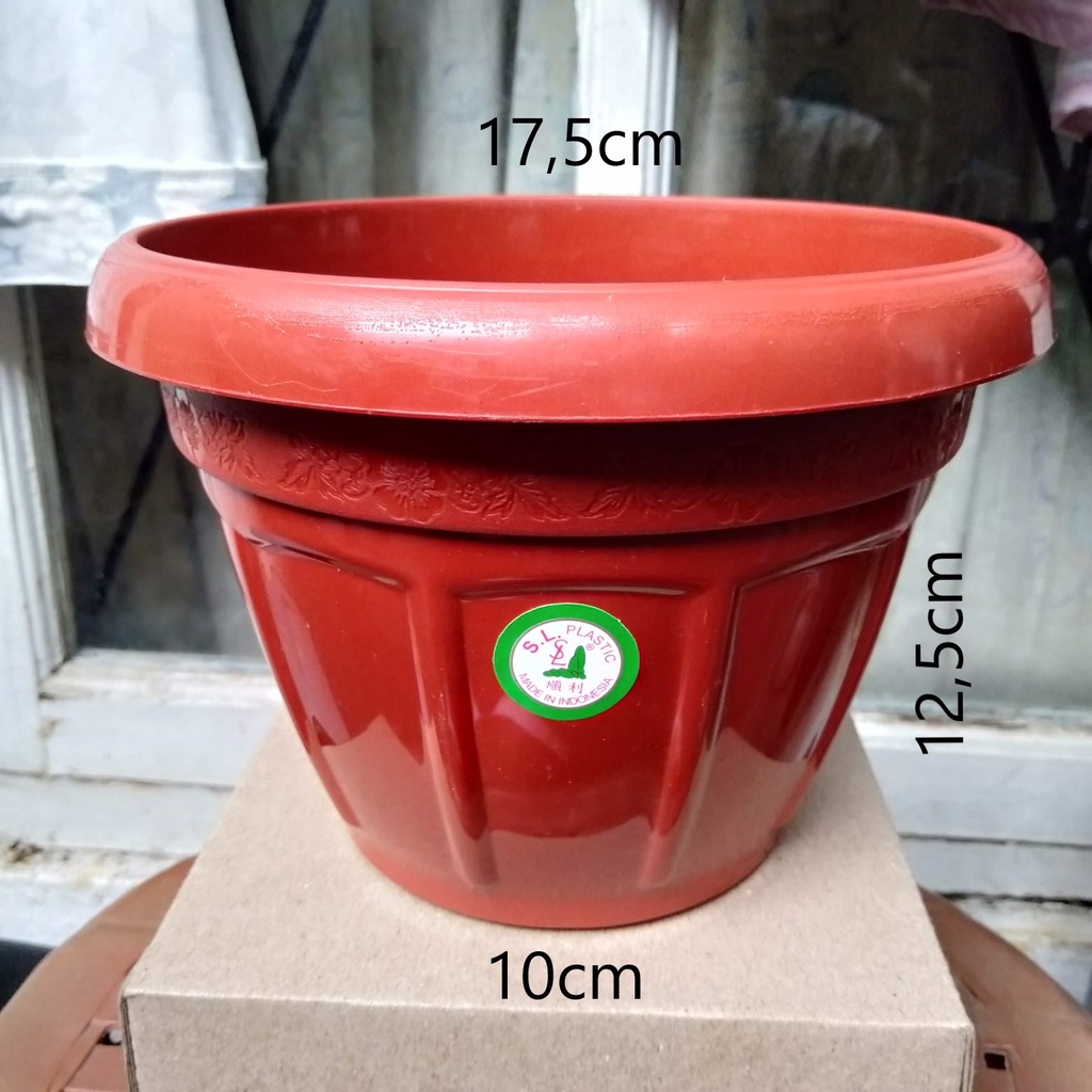 Jual Pot Bunga SL 7518 18 cm - Pot Tanaman Pot Bunga Termasuk Tatakan ...