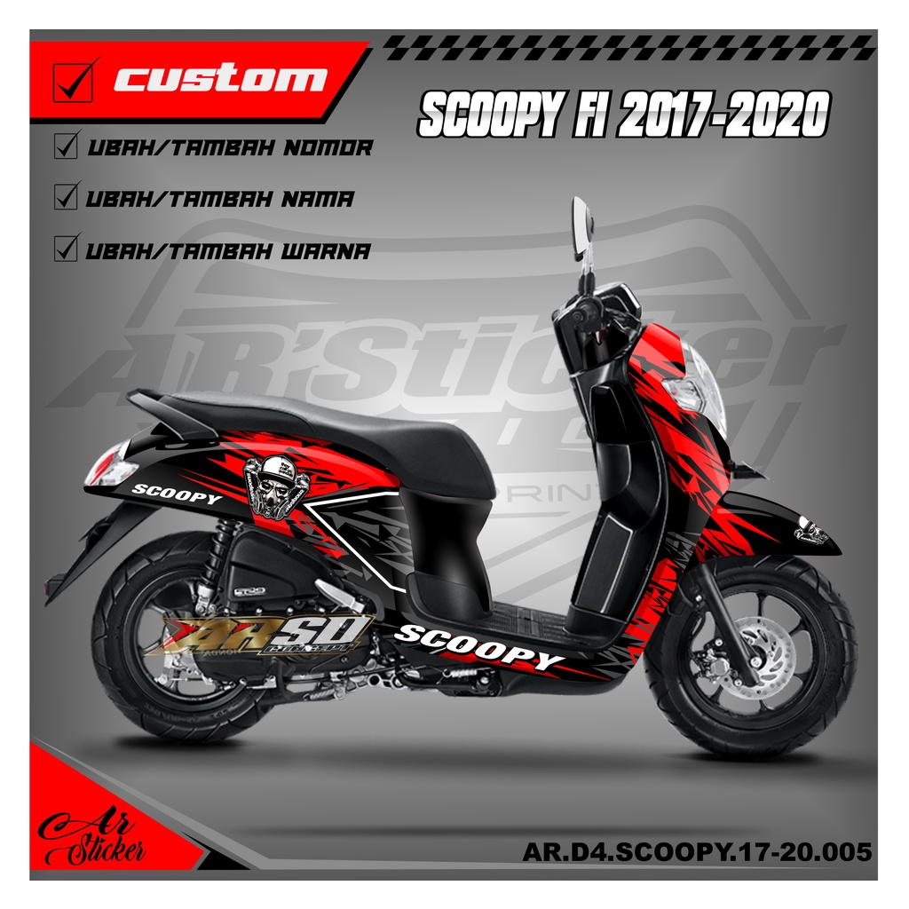 Jual Decal Sticker Scoopy 2017-2020 Full Body - Dekal Stiker Motor ...