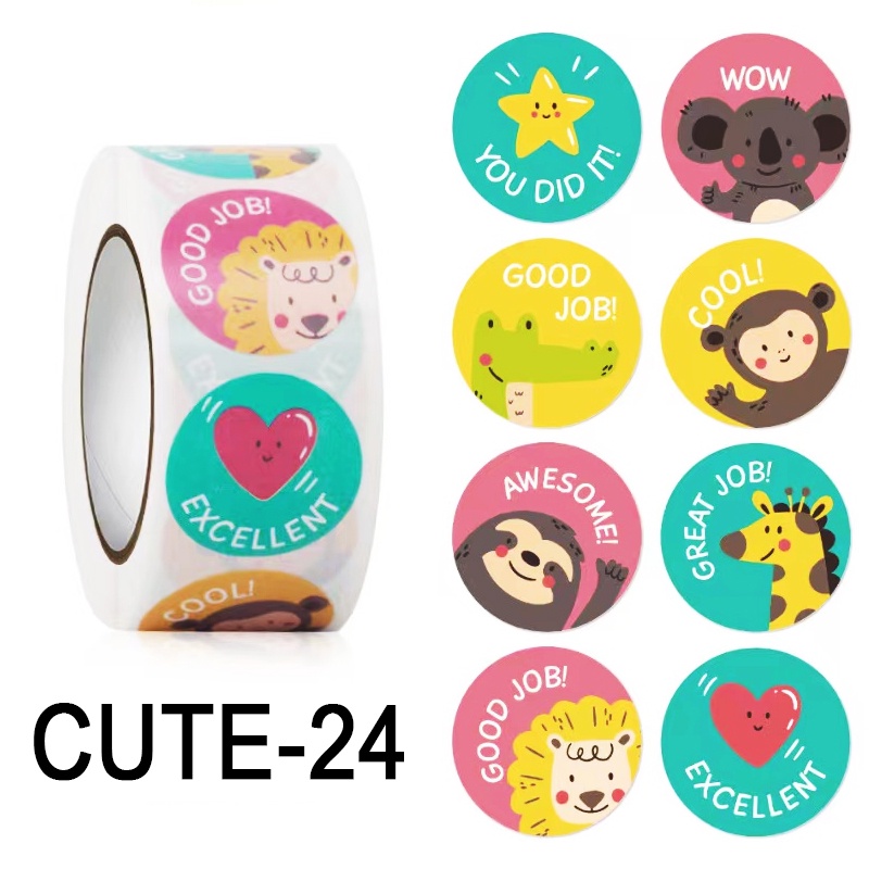 Jual WPSBGS 500 PCS CUTE LABEL STICKER LUCU STIKER MOTIVASI SEMANGAT ...
