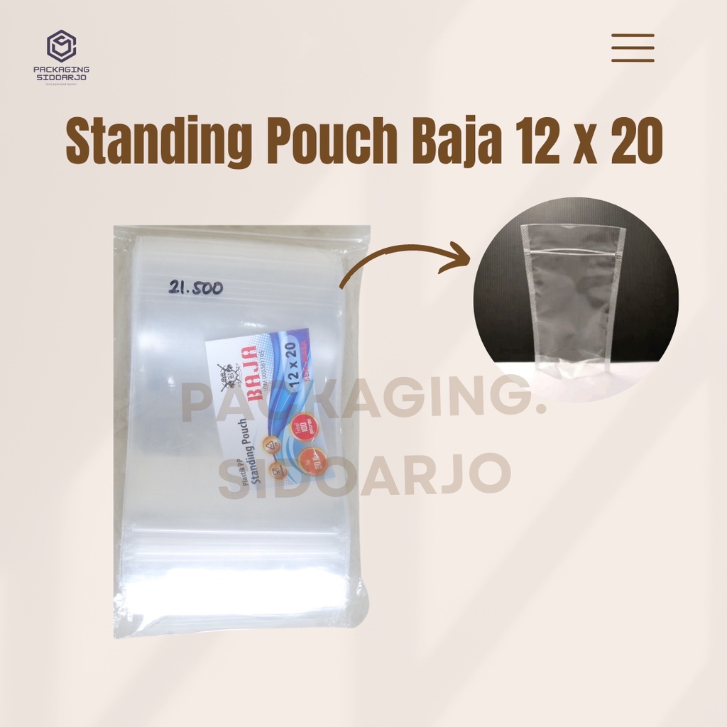 Jual Plastik Standing Pounch Uk. 12x20x0,1/Plastik Standing Pounch Uk ...