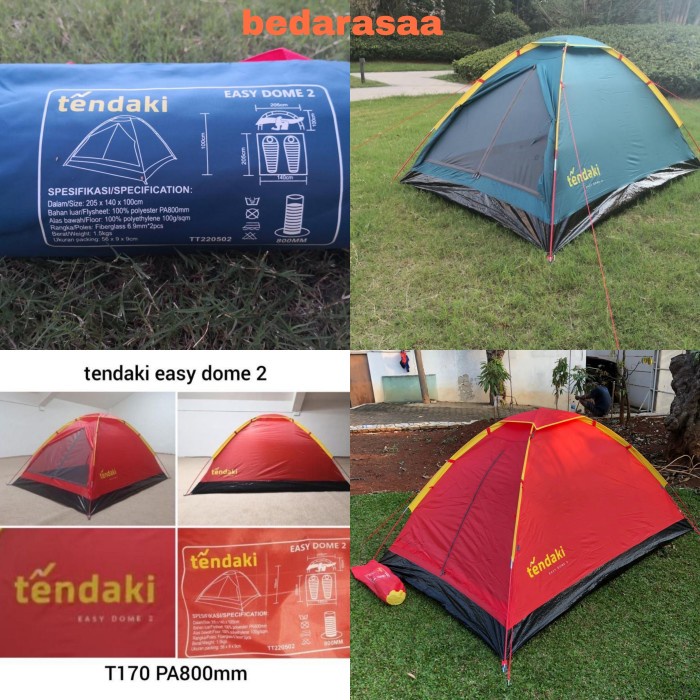 Jual Tenda Camping Tendaki Easy Dome 2 Single Layer Tenda Gunung Murah ...
