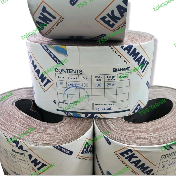 Jual AMPLAS ROLL KAIN EKAMANT RKJFO 25 METER | Shopee Indonesia