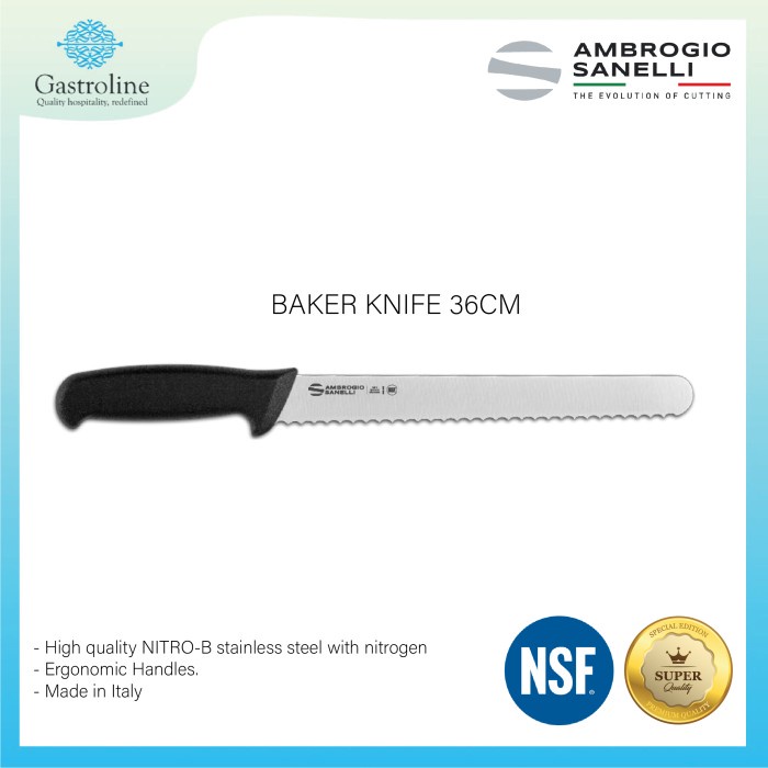 Jual Tokopratiwiw- Pisau Roti / Baker Knife / Pisau Roti - Sanelli Made ...