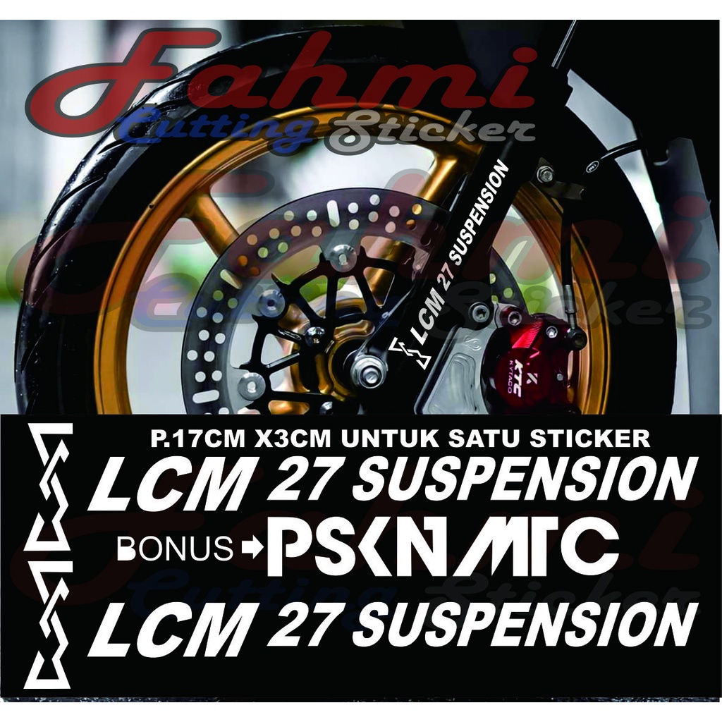Jual STICKER SHOCK MOTOR LCM 27 Suspension SEPAKET | Shopee Indonesia