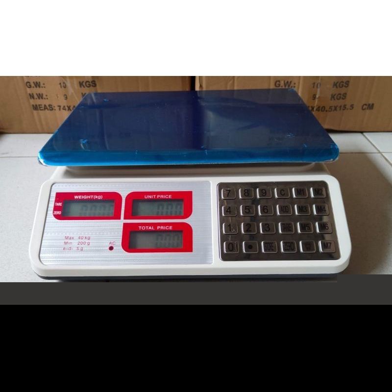 Jual timbangan digital laundry/timbangan paket/timbangan buah 40kg ...