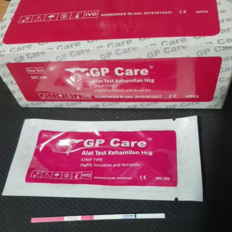Jual Test Hamil Alat Test Pack Kehamilan Strip Uji Tespack GP Care ...