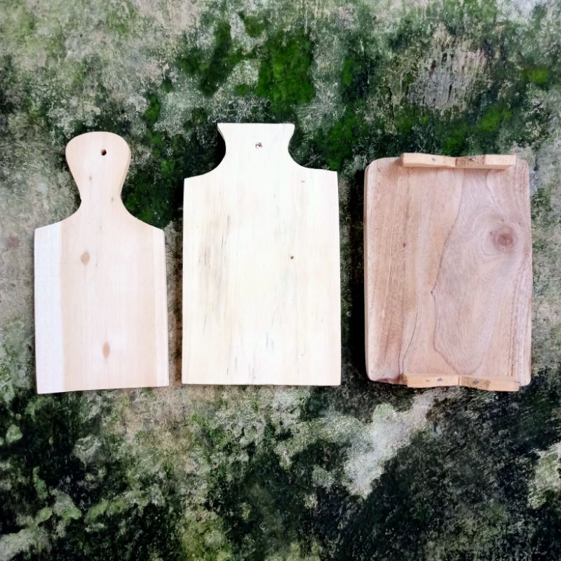 Jual Talenan kayu berbagai model Talenan Kayu kecil dan sedang bahan ...