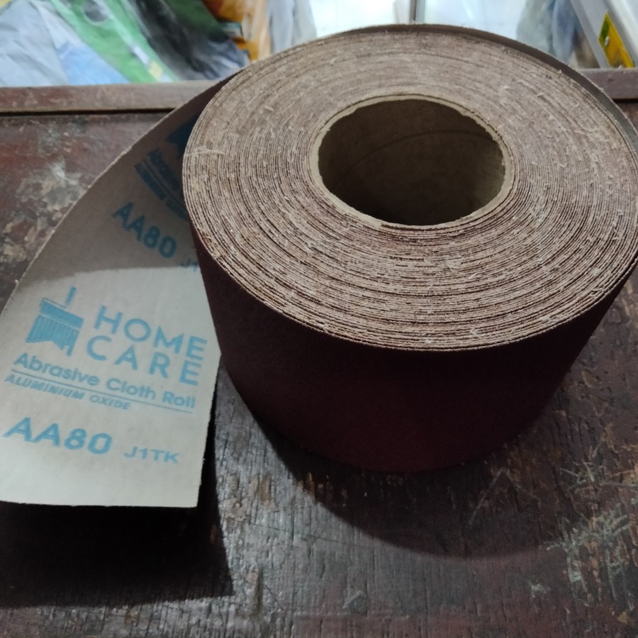 Jual kertas gosok kasar 80 / amplas meteran merek home care | Shopee ...