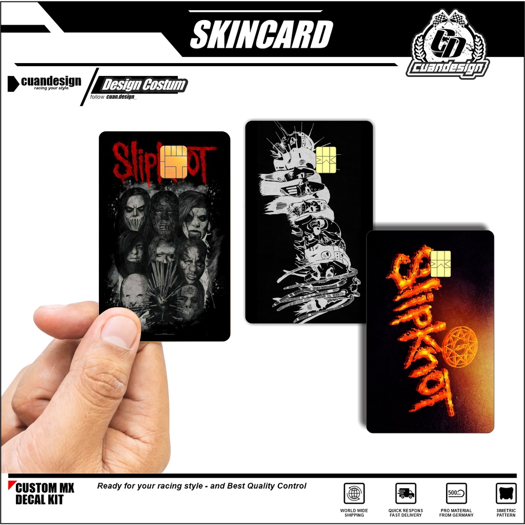 Jual SLIPKNOT STIKER PELINDUNG KARTU SKIN CARD ATM SIM KTP E-MONEY ...