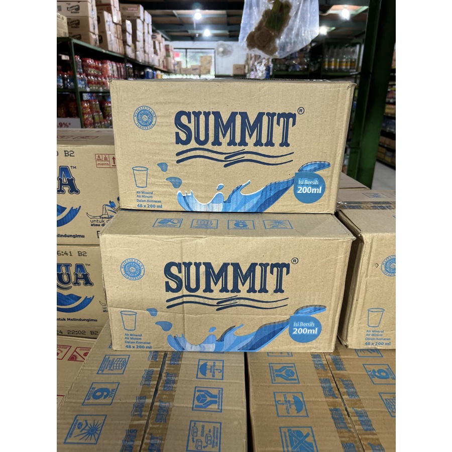 Jual AIR MINERAL GELAS SUMMIT 1DUS | Shopee Indonesia