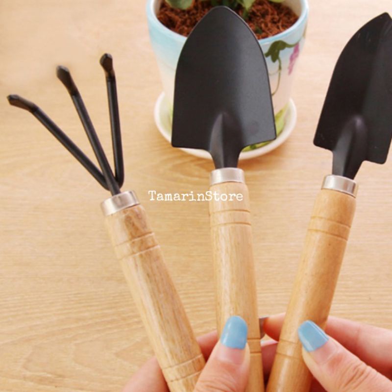 Jual Alat Berkebun Mini TEBAL / Mini Tools / 3 In 1 Set Garden tools ...