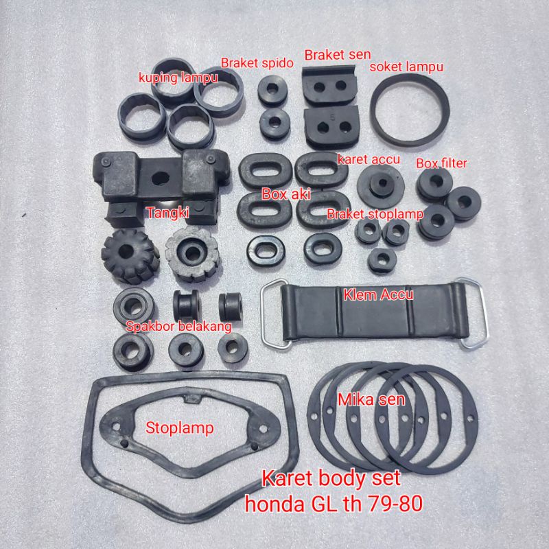 Jual Karet Full Body Set Honda GL 100 GL 125 Tahun 79 80 | Shopee Indonesia