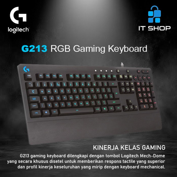 Jual LOGITECH G213 RGB GAMING KEYBOARD | Shopee Indonesia