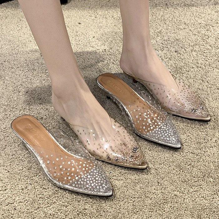 Jual AGI0201 Heels transparan import wanita kekinian hak peri kaca ...