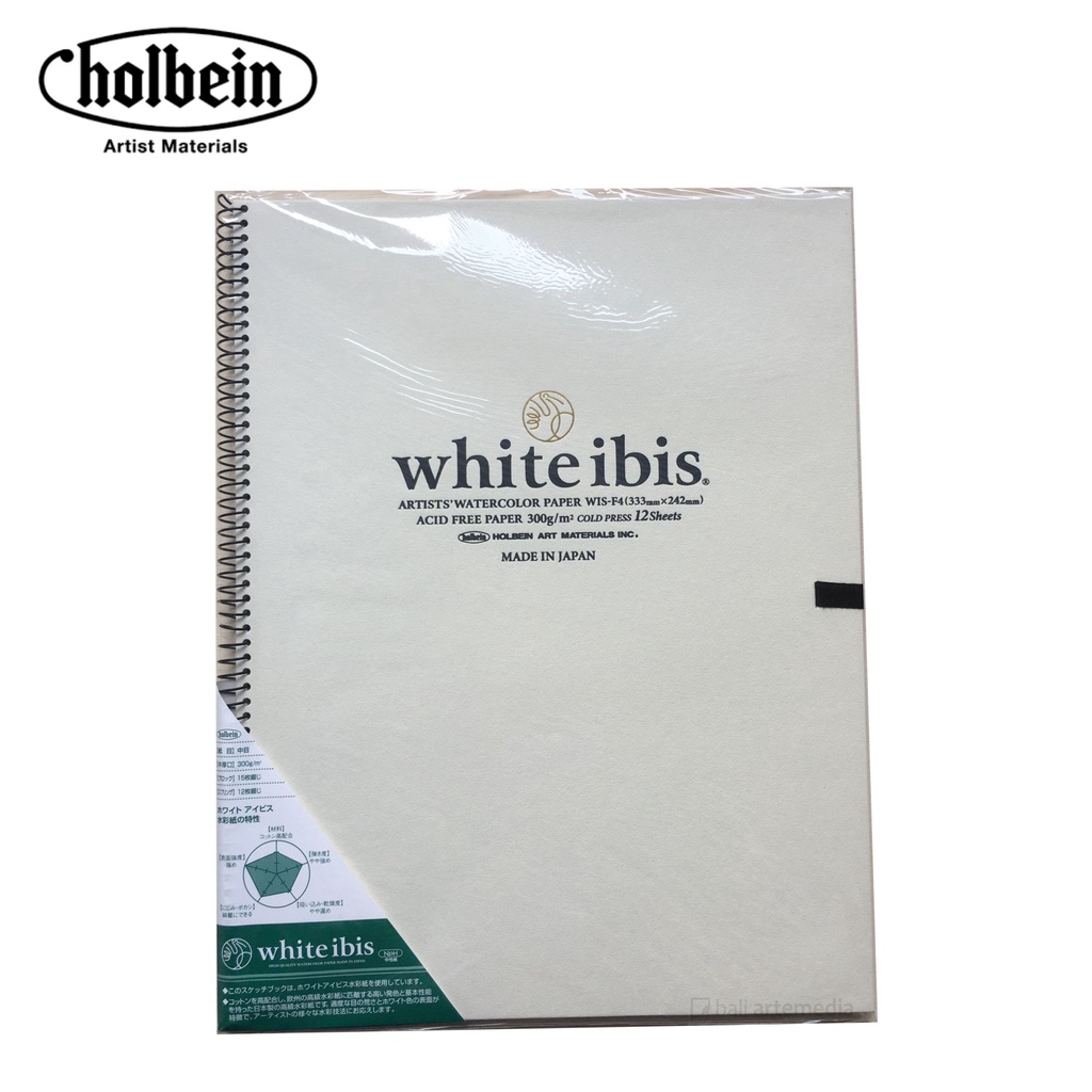 Jual Holbein White Ibis Artist Watercolor Paper WIS-F4 (333 mm x 242 mm ...